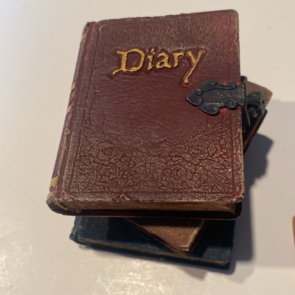 Accents | Vintage Very Heavy Resin Stack Of Diaries Paperweight | Poshmark